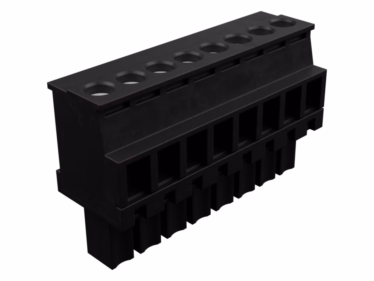 3.81mm Pitch Eurostyle Vertical Plug, with Standard Imprinting, Rear Wire Entry, Black, 8 Circuits for sale
