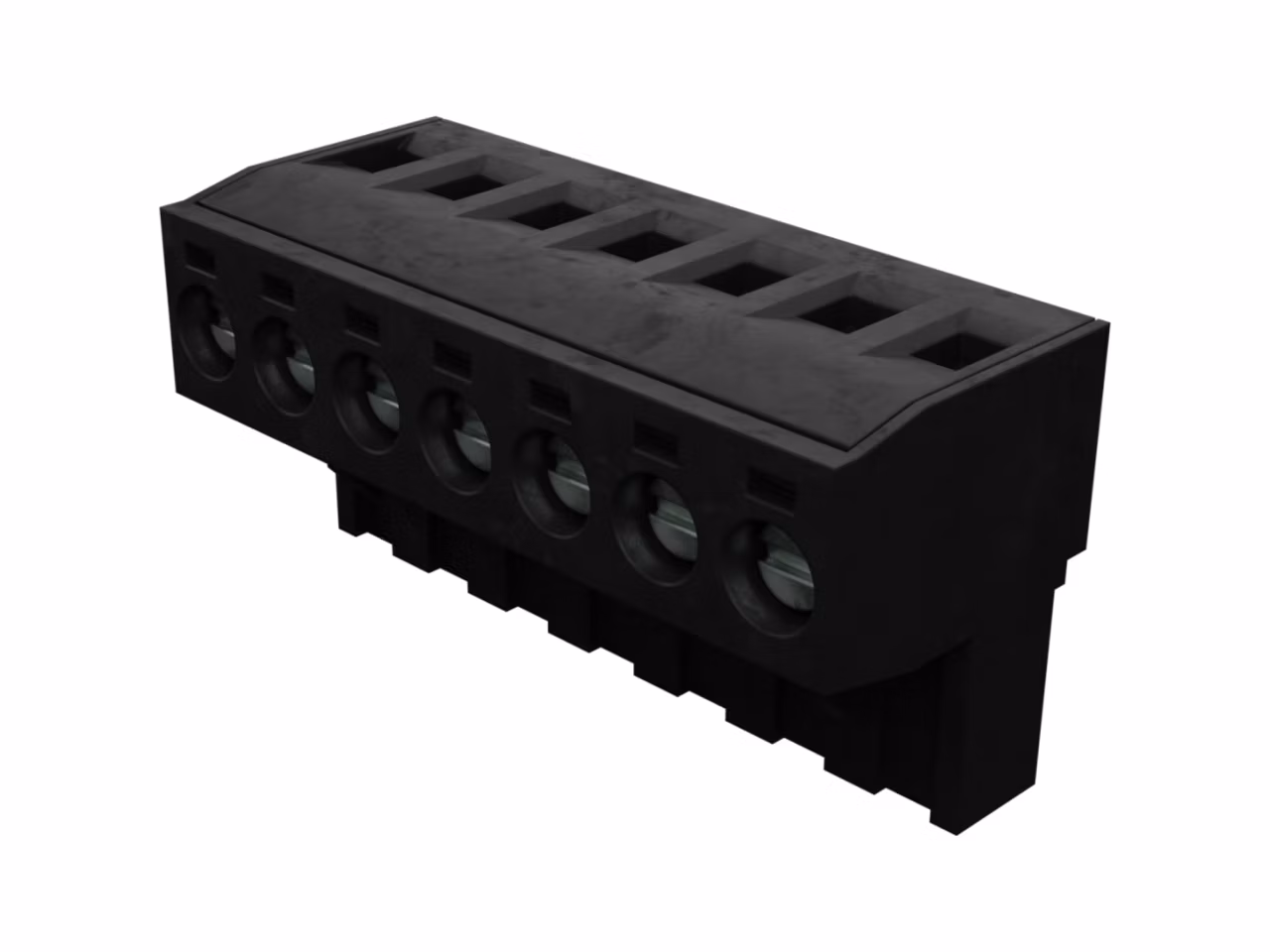 5.08mm Pitch Eurostyle Horizontal Plug, with Standard Imprinting, Gold (Au) Plated, Black, 7 Circuits for sale