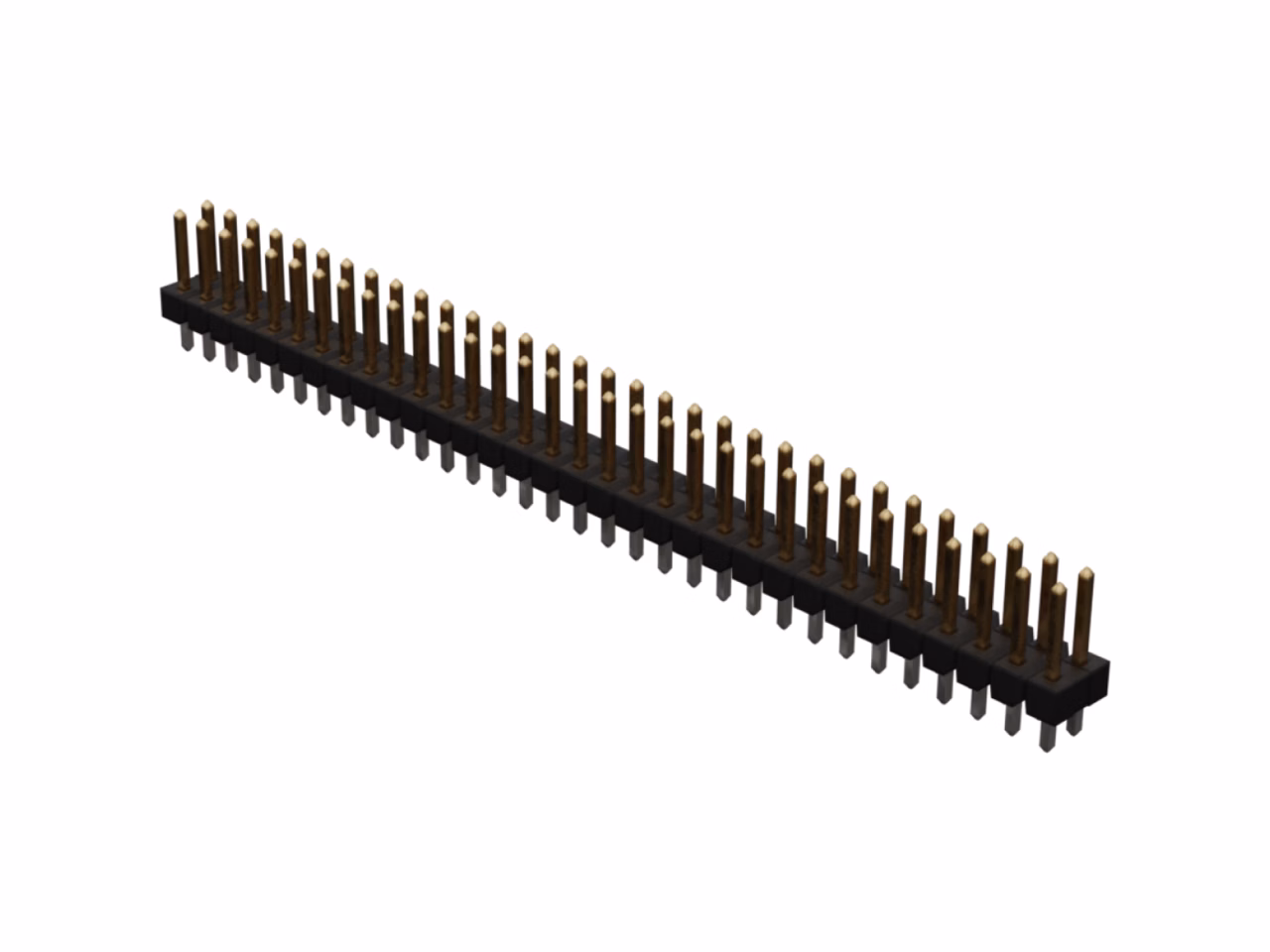 C-Grid Header, 2.54mm Pitch, Through Hole, Dual Row, Vertical, 64 Circuits, 0.38µm Gold (Au) Plating, Bag Packaging, Lead-Free for sale