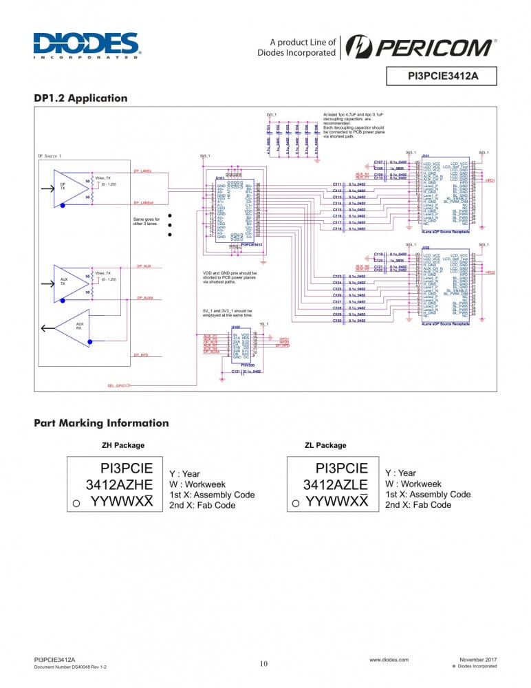 PI3PCIE3412A datasheet page 10