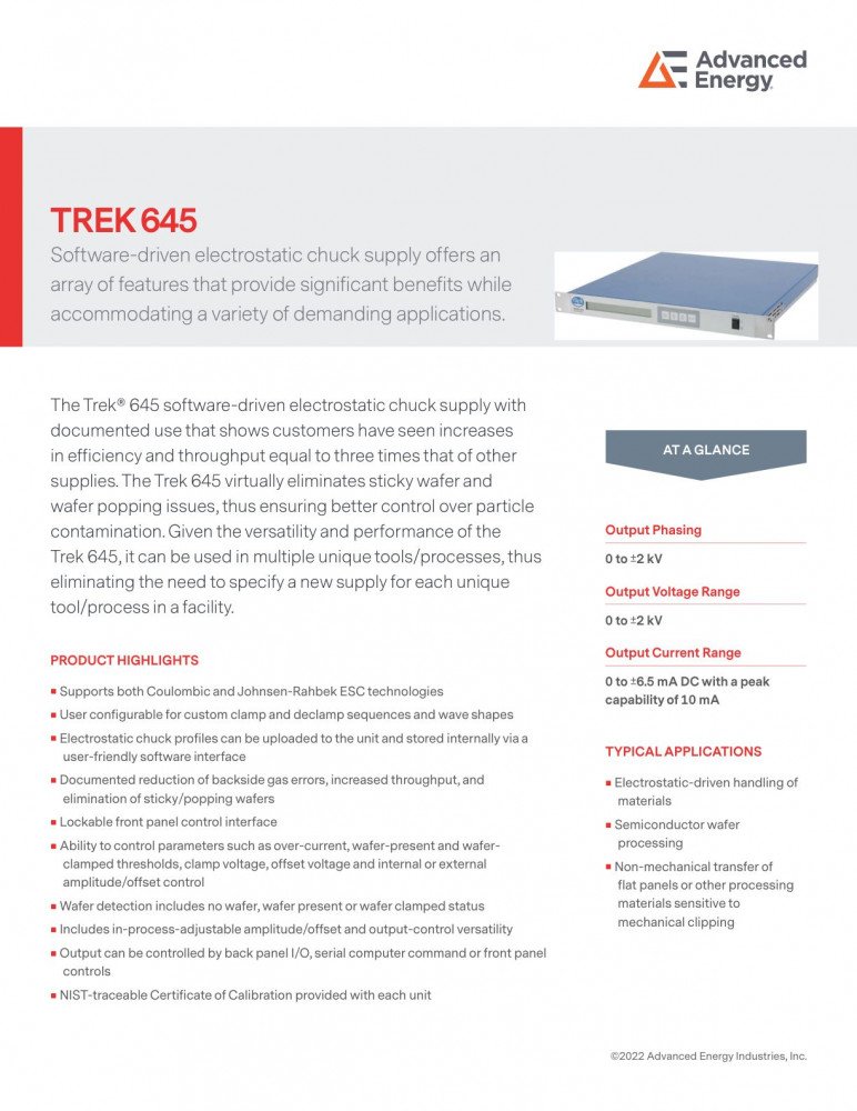 Trek 645 document page 1