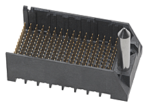 Impact 100 Ohm 4 Pair Vertical Backplane Header, Right Guided, Open Endwall, 16 Columns, 192 Circuits, Pin Length 5.50mm, Plated Through Hole Dimension 0.46mm, Lead-Free for sale