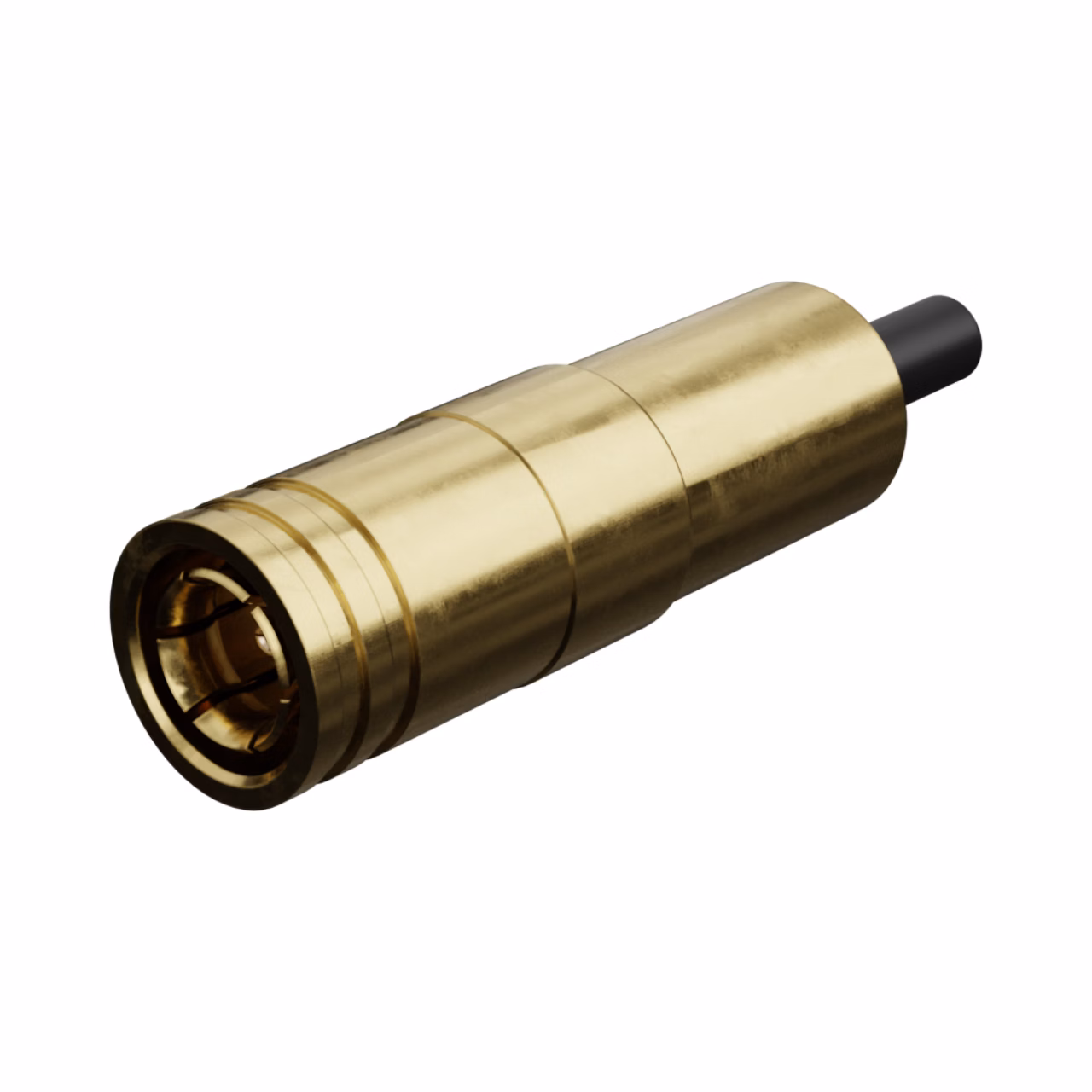 SMB Plug, Straight, Crimp, RG-179 Cable, Brass Body, Gold (Au) Plated, Air Dielectric, Tray, 75 Ohms for sale
