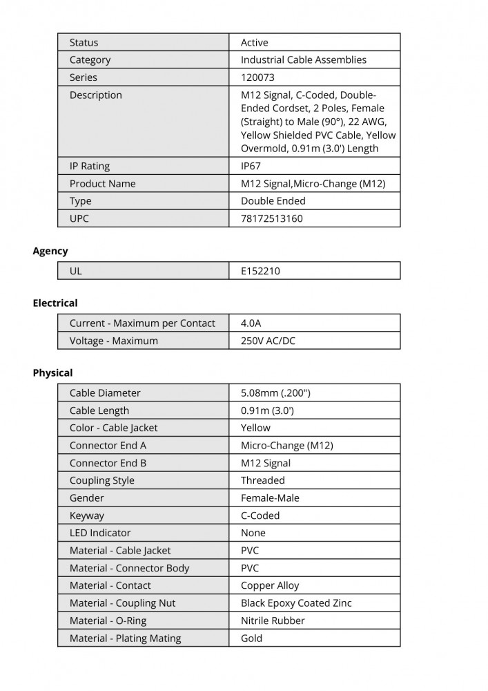 MOLEX 1200735010 technical document, page 2