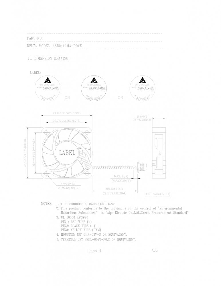 ASB0412MA-DD1K specification page 9