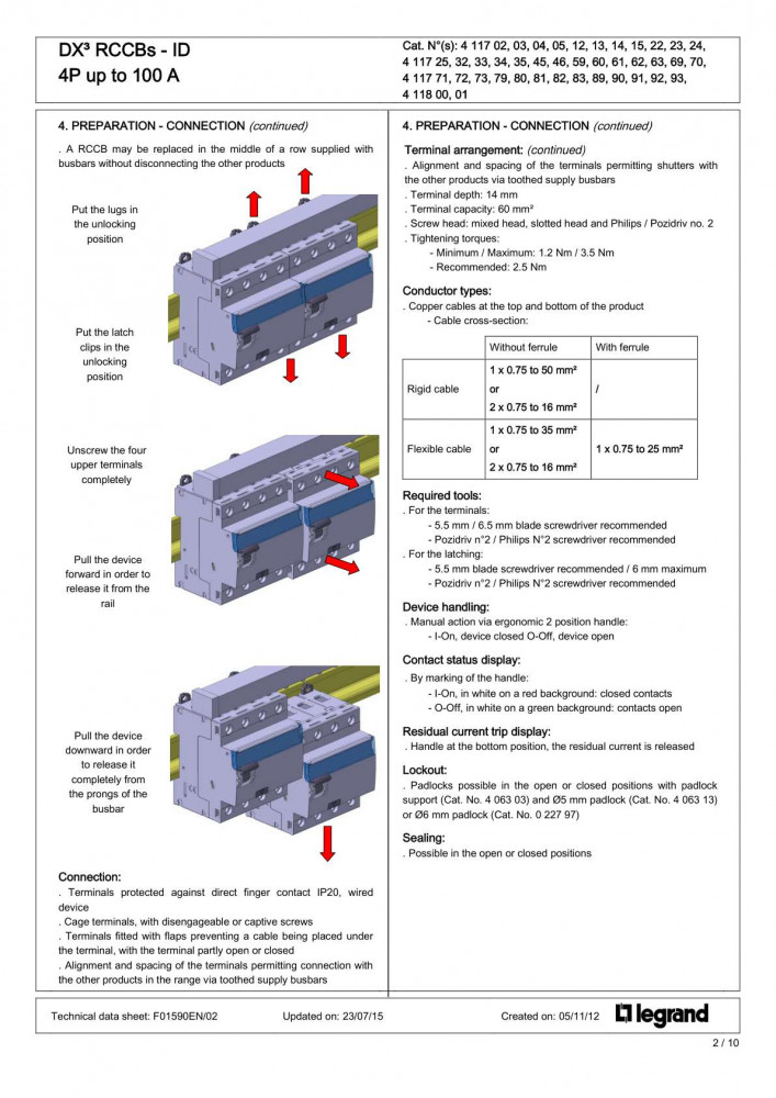 Legrand 411780 technical documentation page 2