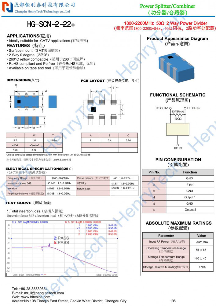 HG-SCN-2-22+ technical document page 1
