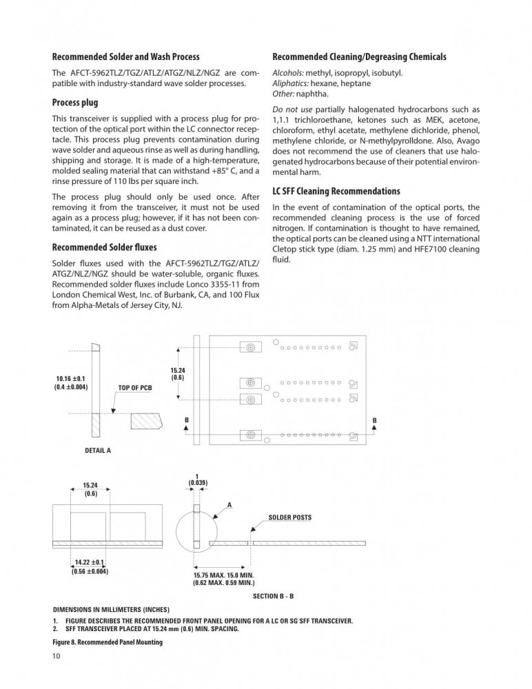 AFCT-5962ATGZ datasheet page 10