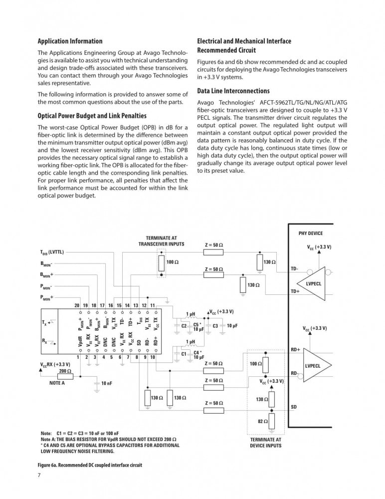 AFCT-5962ATGZ datasheet page 7