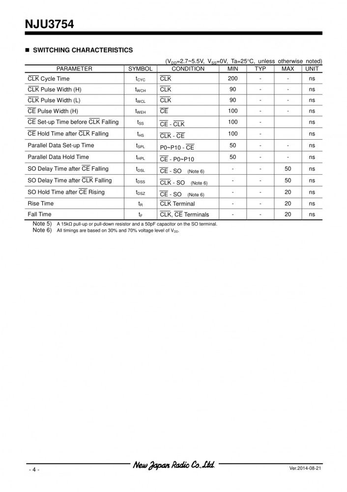 NJU3754 technical document page 4