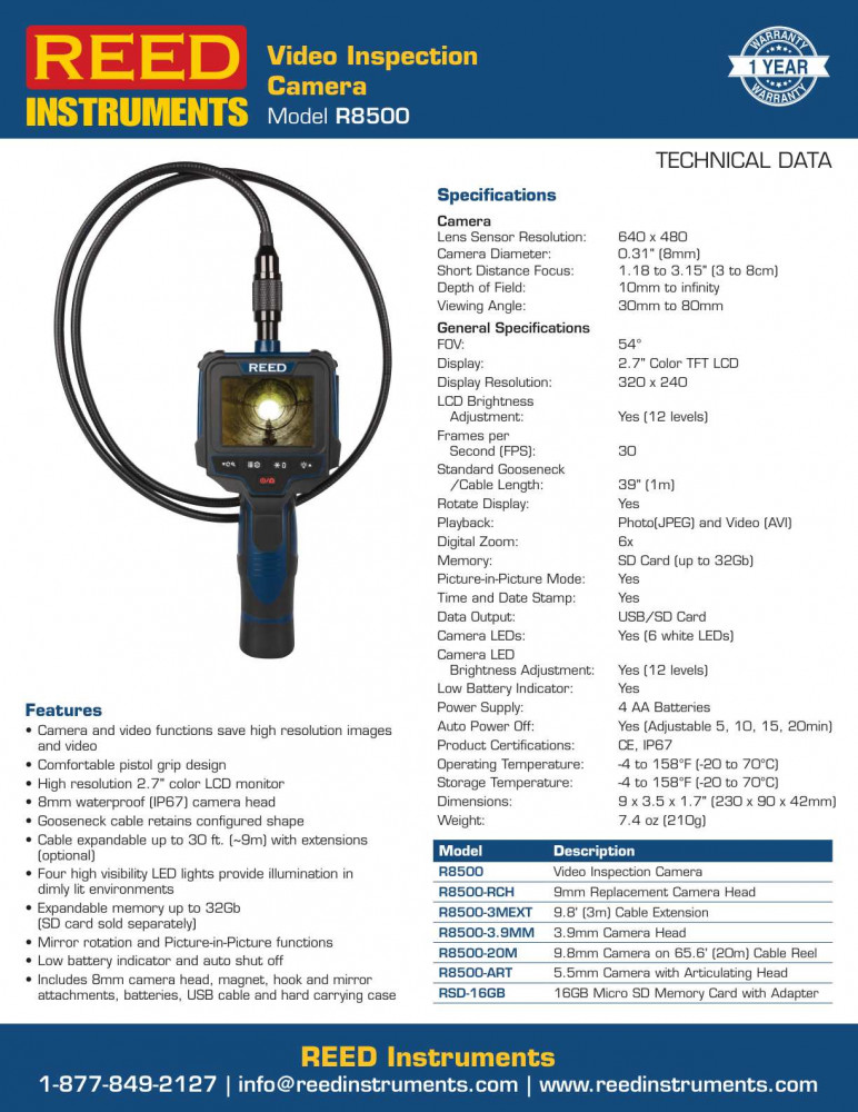 R8500 technical document page preview