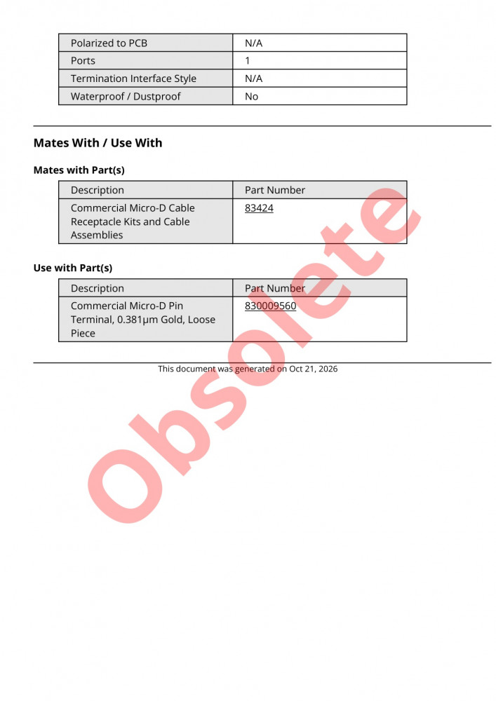 MOLEX 834149021 technical document page 3