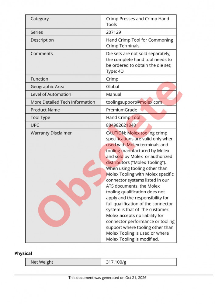 Technical document image 2 for MOLEX 638250500