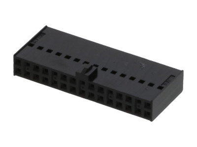 2.54mm Pitch C-Grid III Crimp Housing Dual Row, 50 Circuits, Black