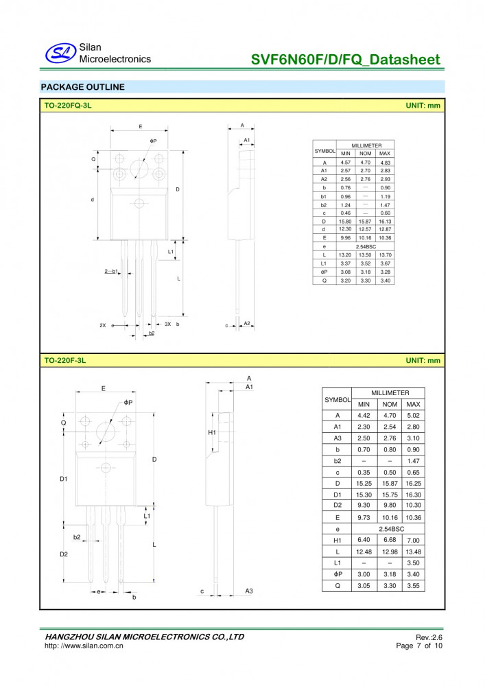 SVF6N60D datasheet page 7