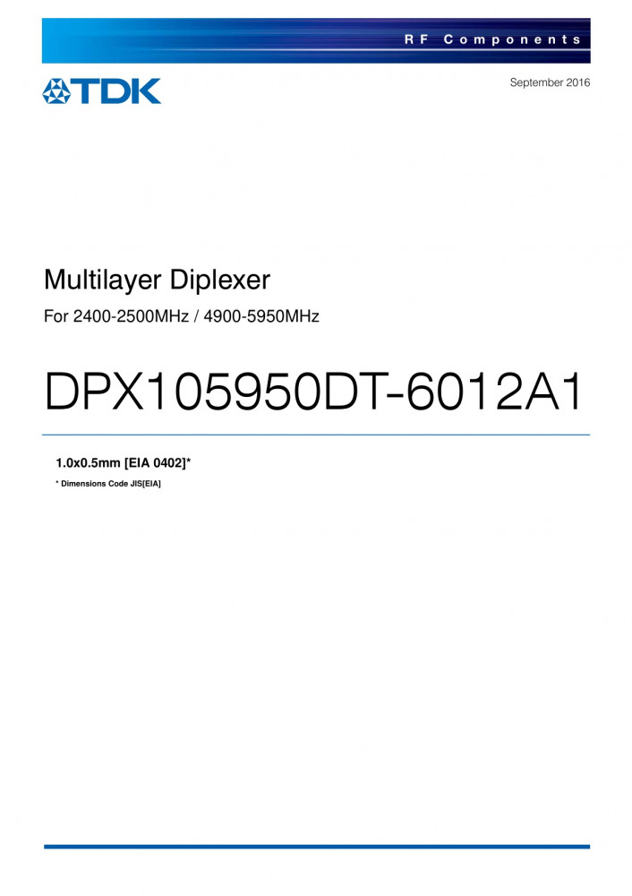 DPX105950DT-6012A1 technical document page 1