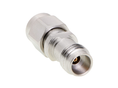 Precision Test Adapter, Between-Series, 2.4mm Plug-to-2.92mm Plug, Straight, Passivated, 40 GHz, 50 Ohms