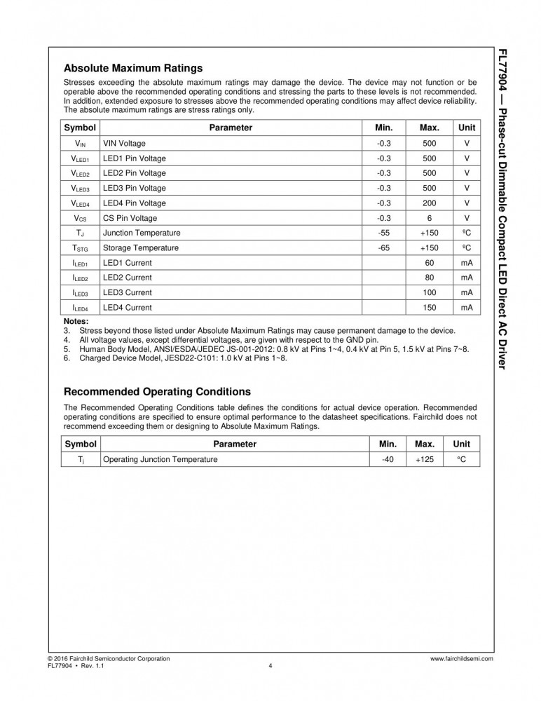 FL77904 datasheet page 5