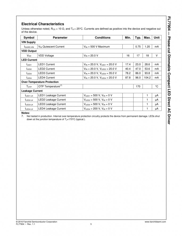 FL77904 datasheet page 6