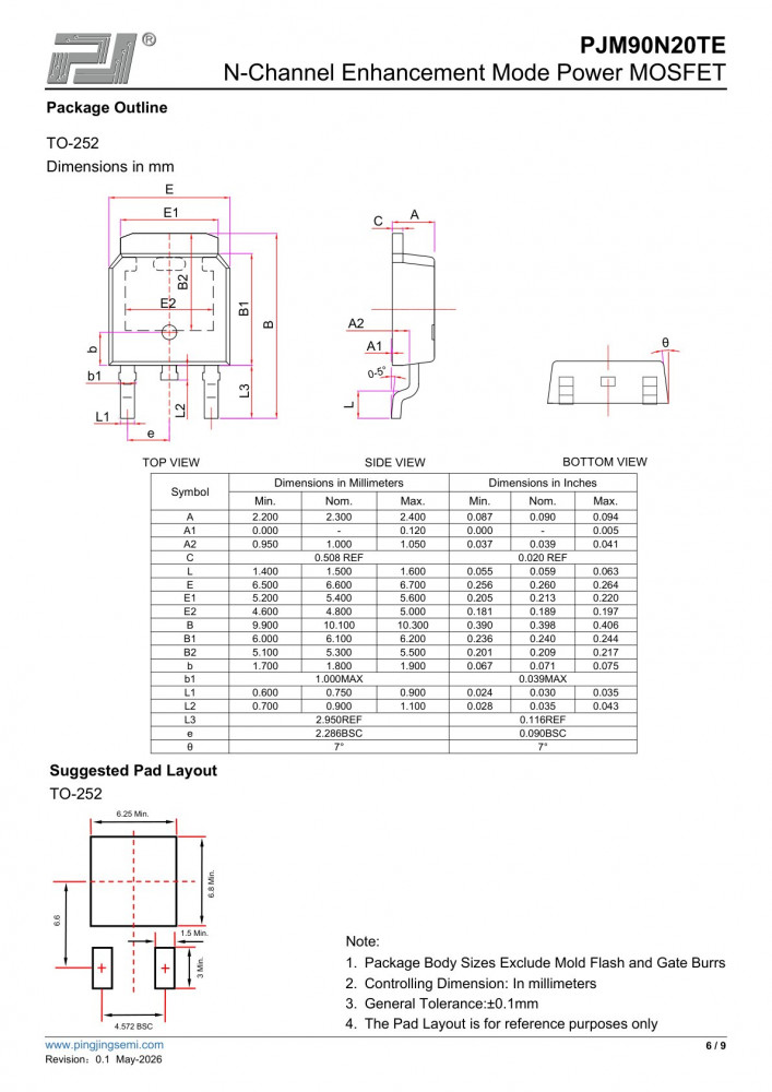 PJM90N20TE datasheet page 6