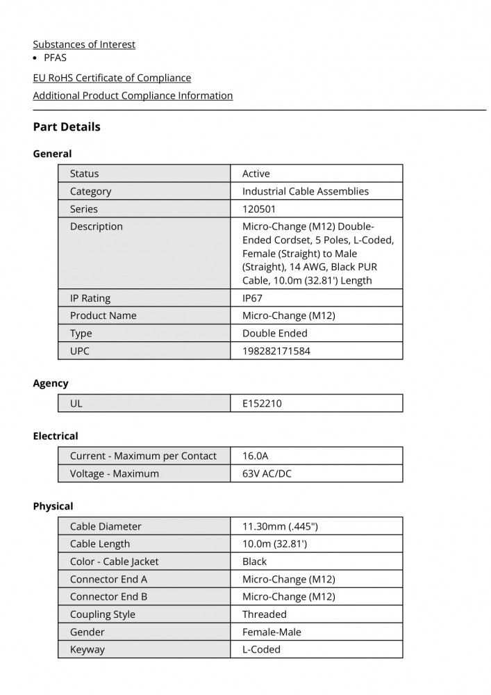 Molex product drawing page 2