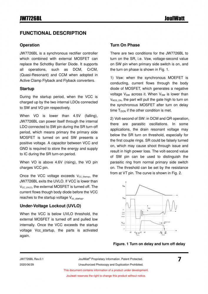 JW7726BL datasheet page 7