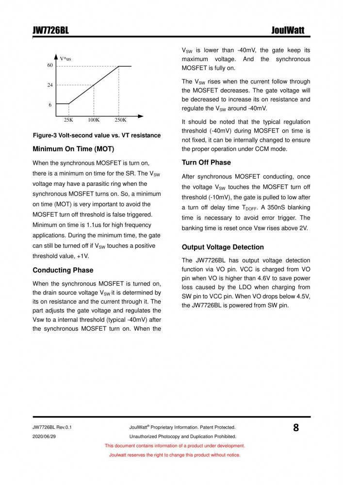 JW7726BL datasheet page 8