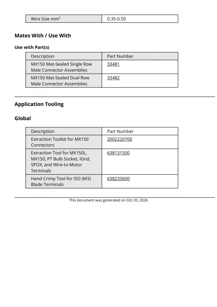 MOLEX 330111008 technical document preview, page 3