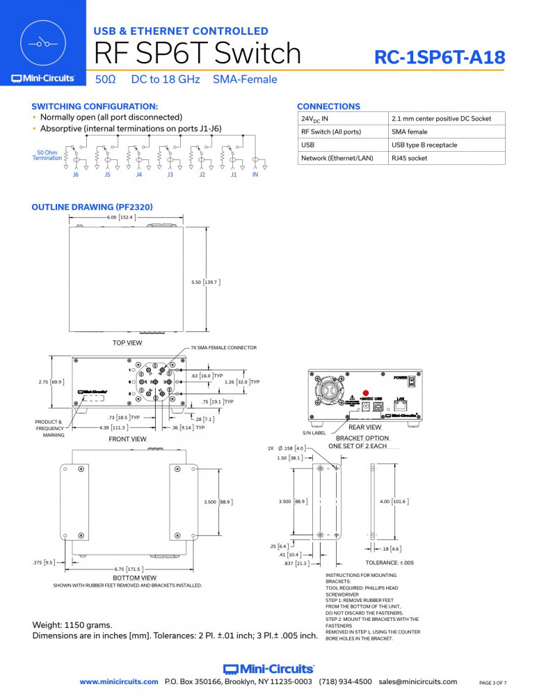 RC-1SP6T-A18 datasheet page 3
