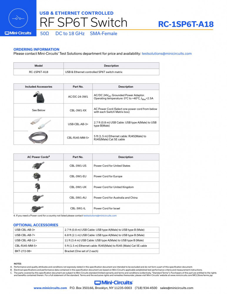 RC-1SP6T-A18 datasheet page 7