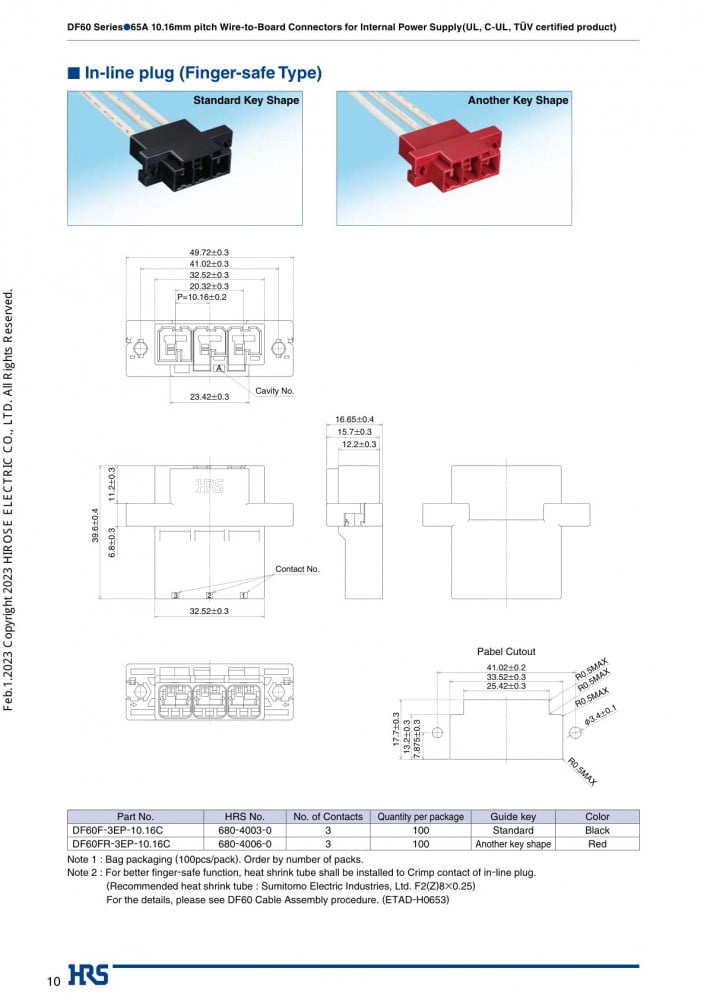 HRS DF60 Series datasheet page 10