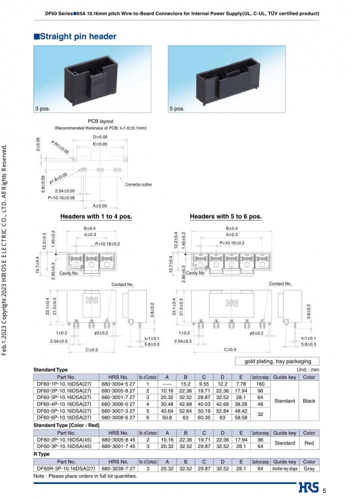 HRS DF60 Series datasheet page 5