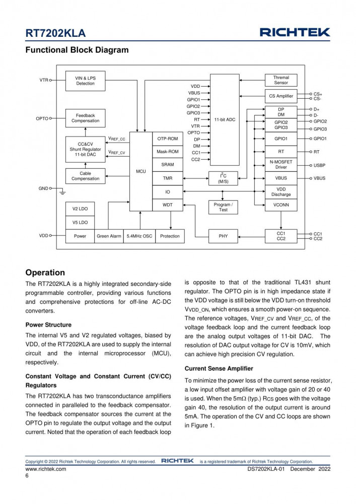 RT7202KLA datasheet page 6