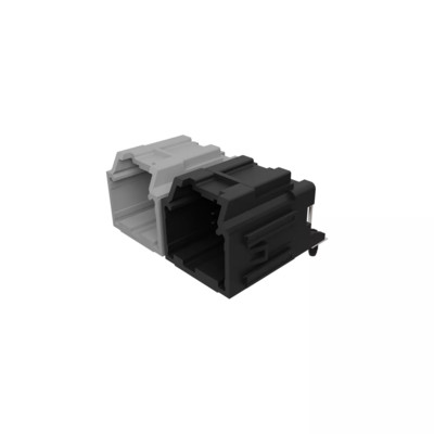 Stac64 2 Bay Right-Angle Headers, 24 Circuits, Bay A 12 Circuit Signal Header, Polarization B, Gray; Bay B 12 Circuit Signal Header, Polarization A, Black; Tray for sale