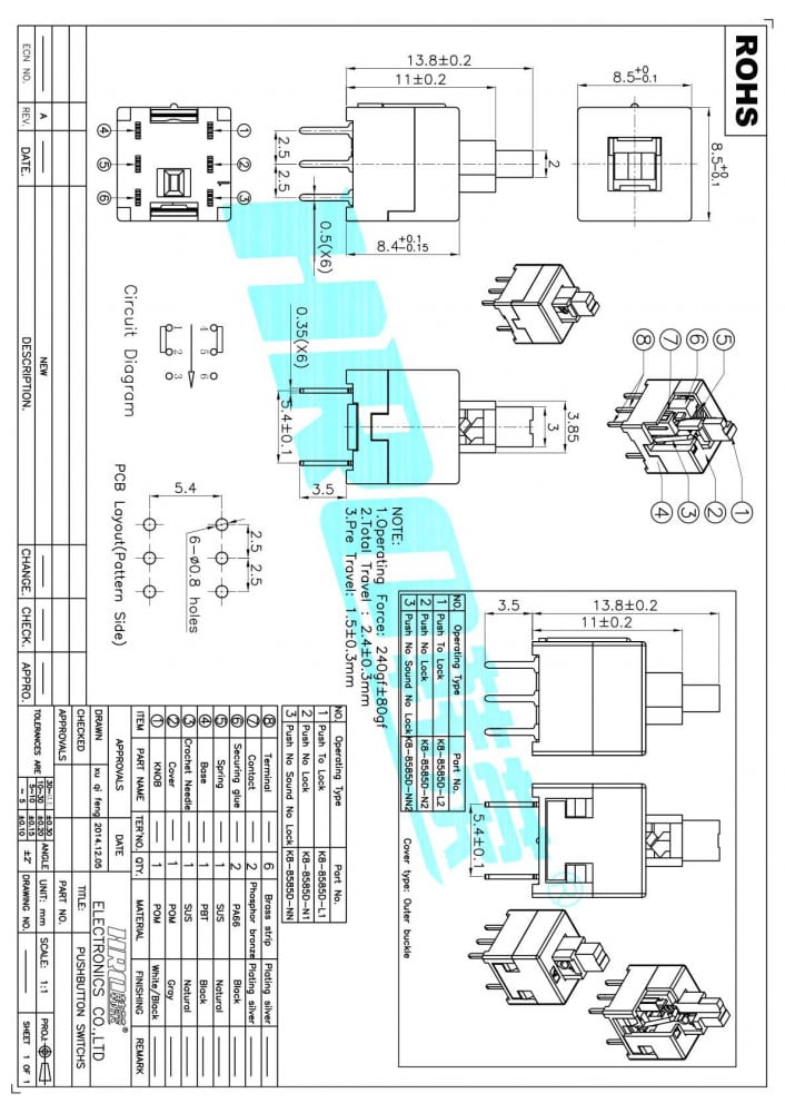K8-8585D-L1 technical document preview