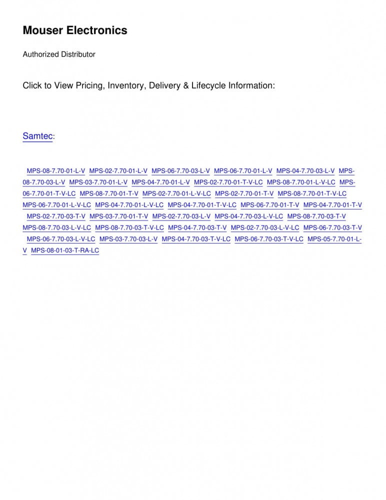 Samtec MPS technical document page 3