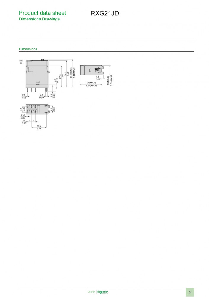 RXG21JD technical document page 3