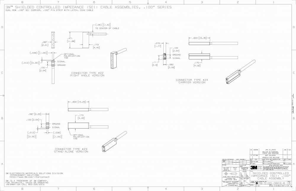 3M SCI cable specification page 2