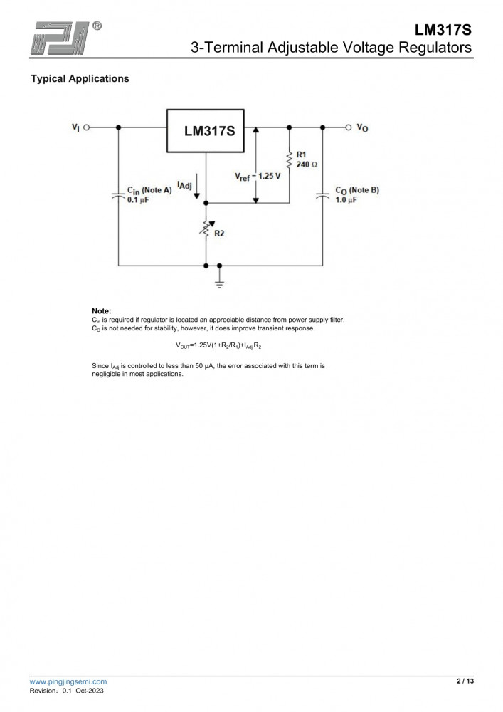 LM317SST datasheet page 2