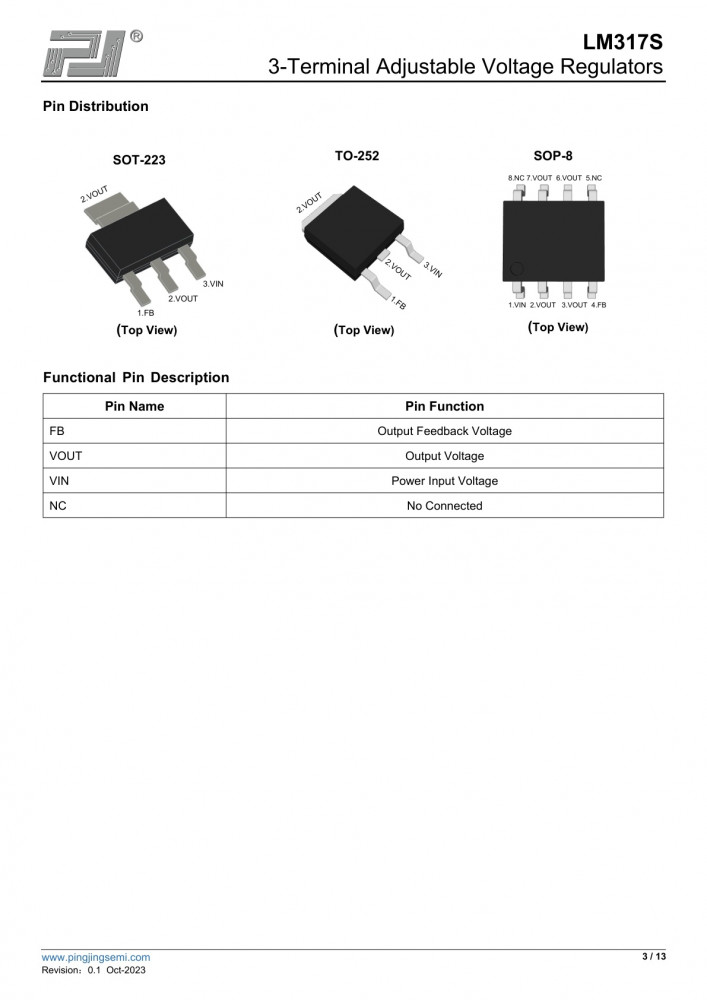 LM317SST datasheet page 3