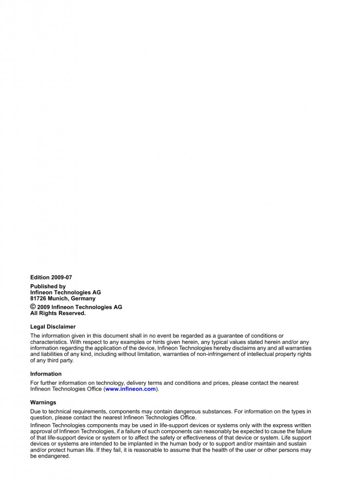 XC886LM datasheet page 2