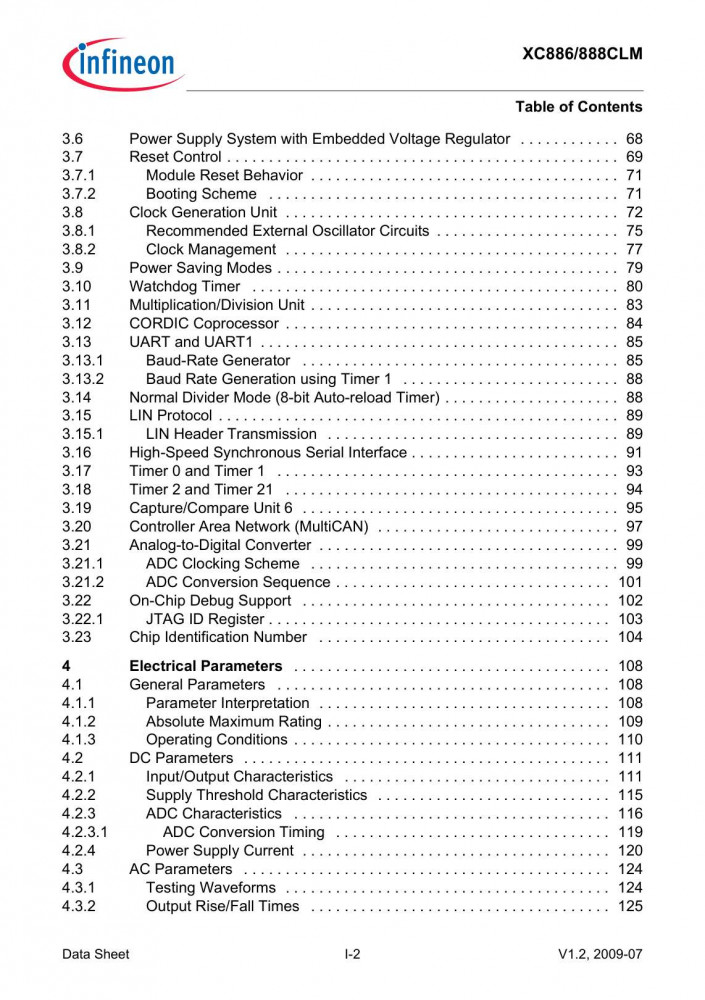 XC886LM datasheet page 6