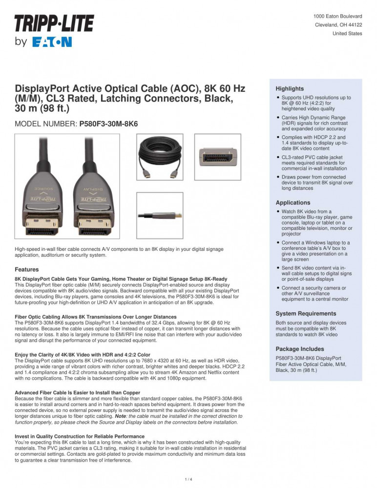 P580F3-30M-8K6 technical document page 1