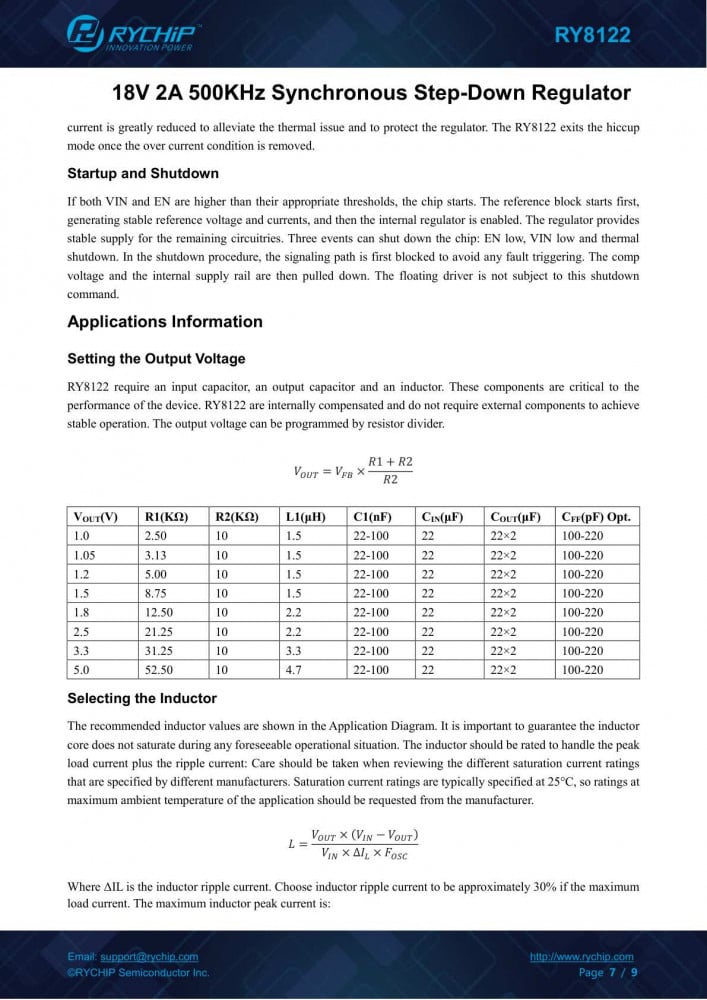 RY8122 datasheet page 7