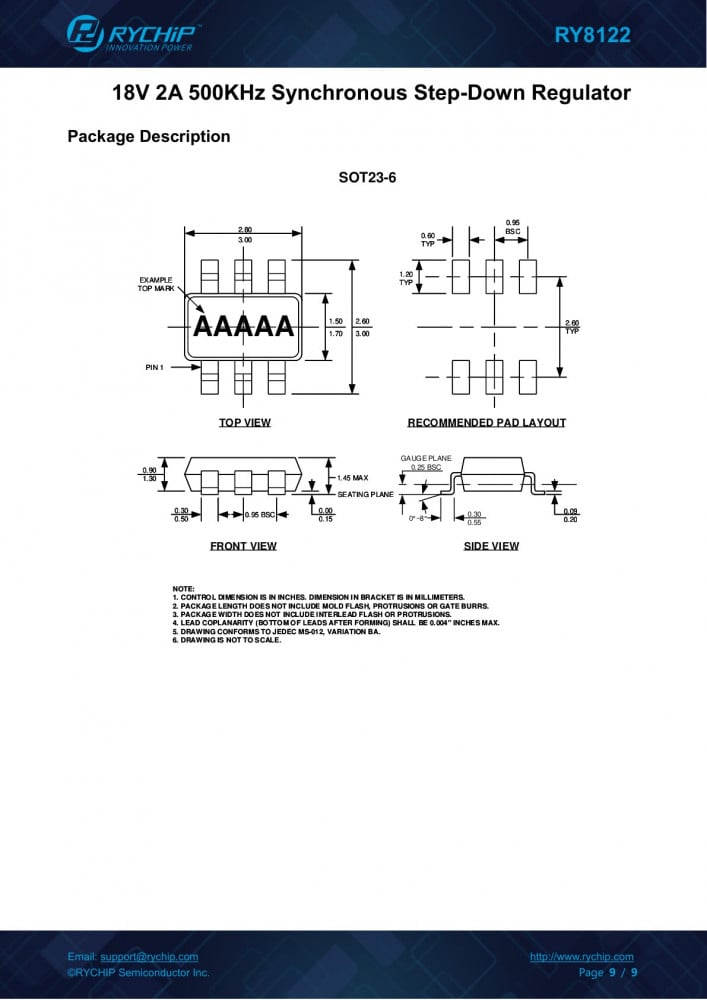 RY8122 datasheet page 9
