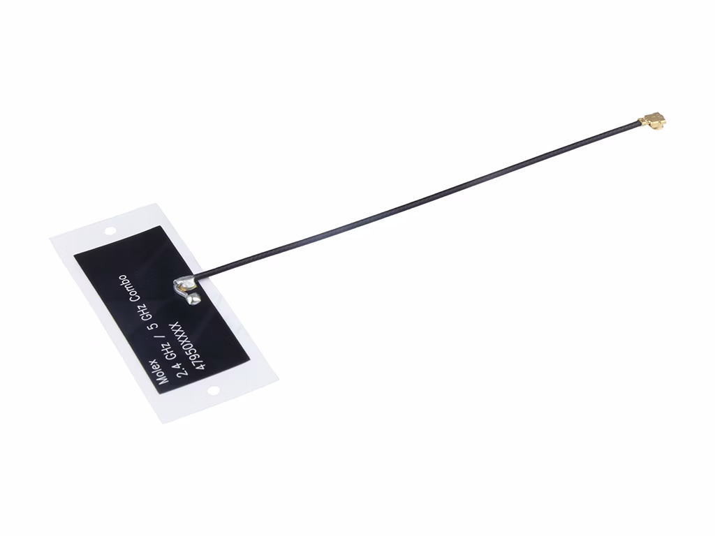 2.4GHz / 5GHz Wi-Fi Stand Alone Antenna, 16.00mm Width, 100.00mm Cable Length, Compatible with U.FL / I-PEX MHF Connectors for sale
