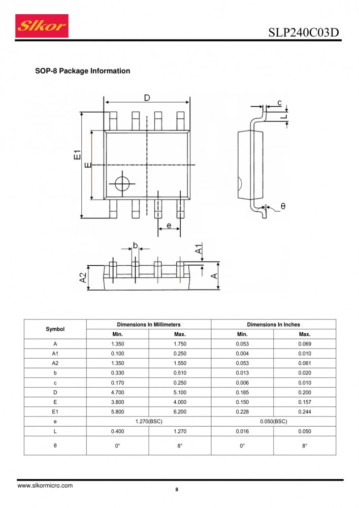 SLP240C03D datasheet page 8
