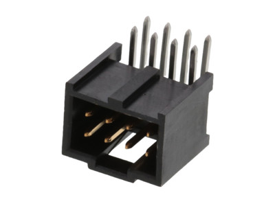 C-Grid III PCB Header, 2.54mm Pitch, Through Hole, Dual Row, Right-Angle, Shrouded, 2.90mm Tail Length, 40 Circuits, 0.76µm Gold (Au) Plating
