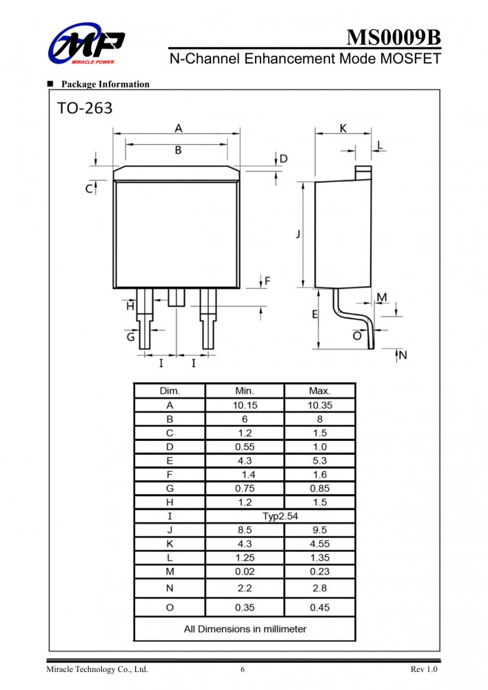 MS0009B datasheet page 6
