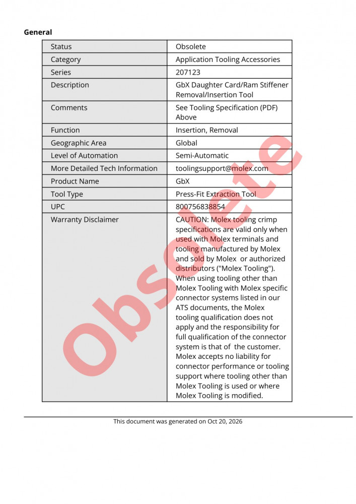 MOLEX 622022900 tooling document image, page 2
